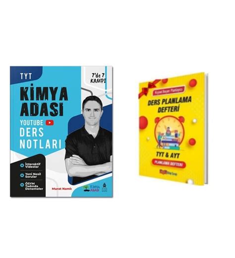 KİMYA ADASI TYT KİMYA YOUTUBE DERS NOTLARI ve Planlama Defteri
