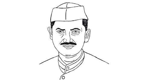How To Draw Lal Bahadur Shastri Step By Step Lal Bahadur Shastri