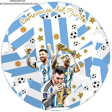 Topper Argentina Campeon Kits Para Imprimir Gratis
