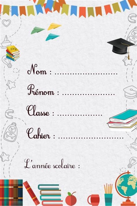 Page de garde français French kids French language learning