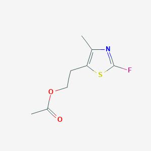 1 Acetoxy 2 2 Fluoro 4 Methyl Thiazol 5 Yl Ethane S3566975 Smolecule
