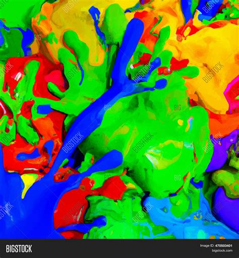 Abstract Color Splash Vector Photo Free Trial Bigstock