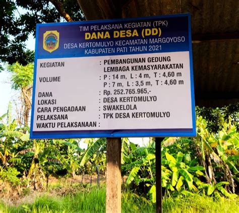 Detail Gambar Kerja Detail Papan Nama Balai Desa Koleksi Nomer 32