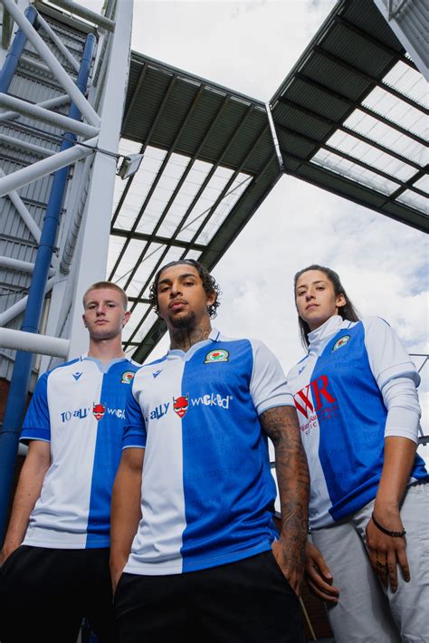 Blackburn Rovers 2023 24 Macron Home Kit Football Shirt Culture