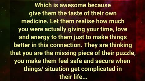 Your Person Is Getting A Taste Of Their Own Actions You Re Not