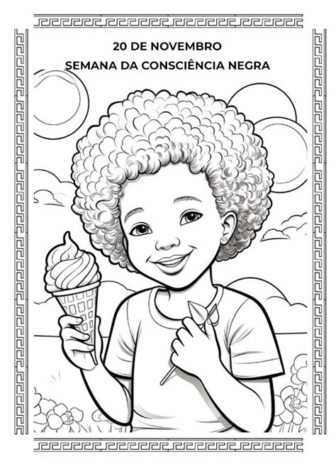 Atividades para Colorir da Consciência Negra Cantinho do EVA