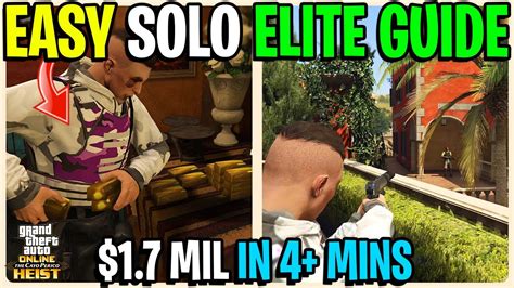 INSANE 4 Minute Cayo Perico Heist SOLO Guide With Elite Challenge In