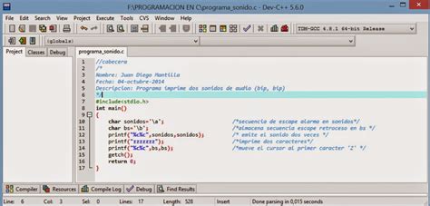 Juan Diego Mantilla Programación Estructurada Ejemplo de un programa