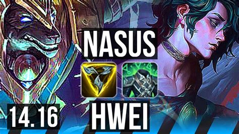 NASUS Vs HWEI MID 2300 Games 7 3 11 NA Grandmaster 14 16