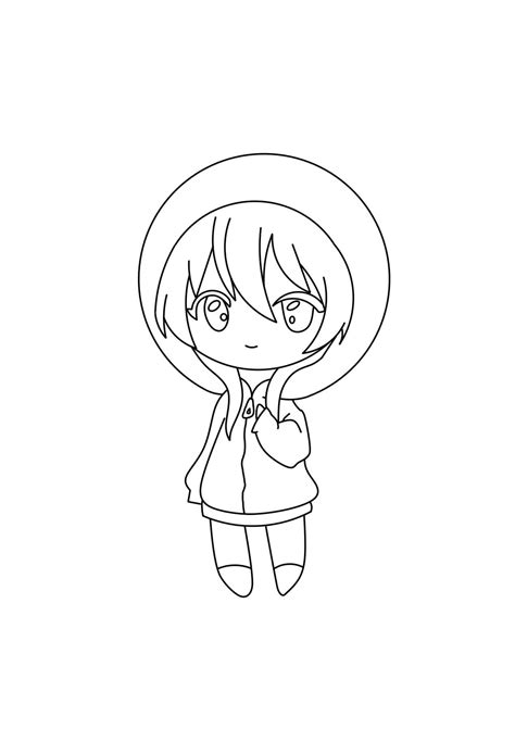 Tranh tô màu anime chibi cute đẹp nhất