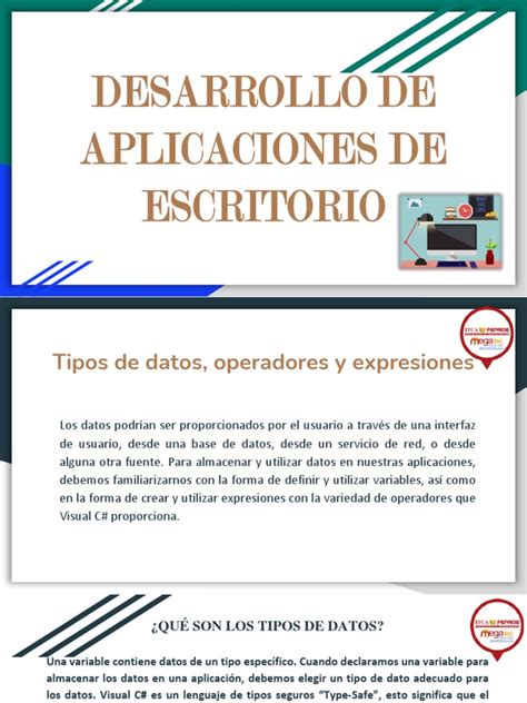clase tema pdf c sharp lenguaje de programación variable informática
