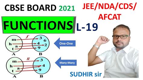 functions l 19 one one injective and many one function imp q s cbse jee nda cds