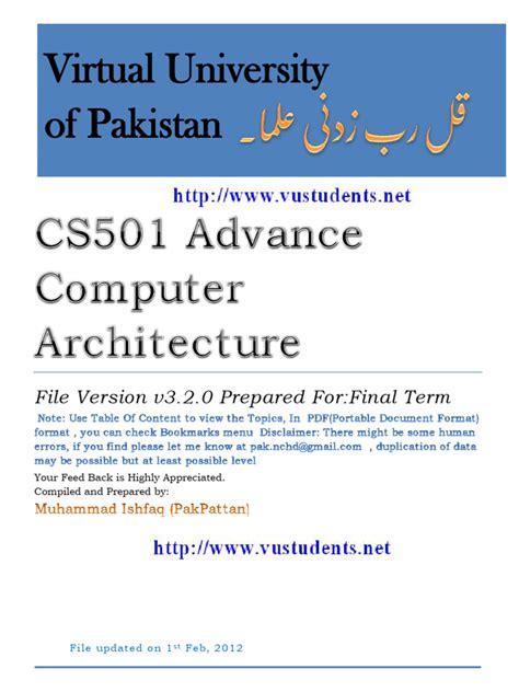 cs501 final term solved paper mega file dwnld from pdf central processing unit parallel