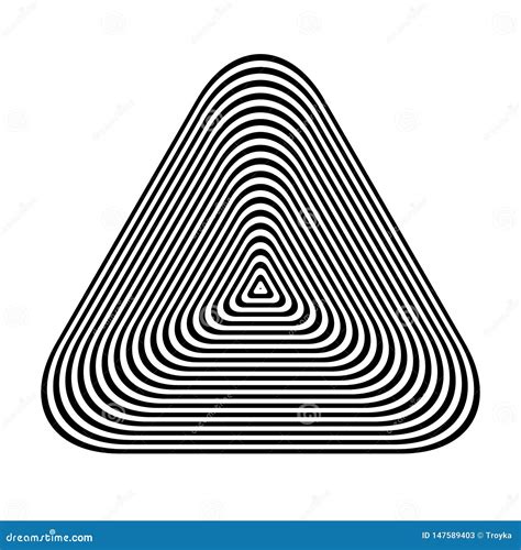 Tri ngulo Elemento Del Dise o Forma Piramidal 3D Ilustración del Vector