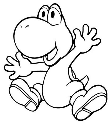 25 Desenhos Do Yoshi Para Imprimir E Colorir Pintar