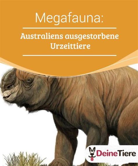 Megafauna Australiens Ausgestorbene Urzeittiere Ausgestorbene Tiere Aussterben Tiere