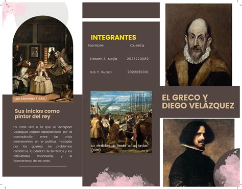Brown White Professional Museum Of Art Trifold Brochure Historia Del