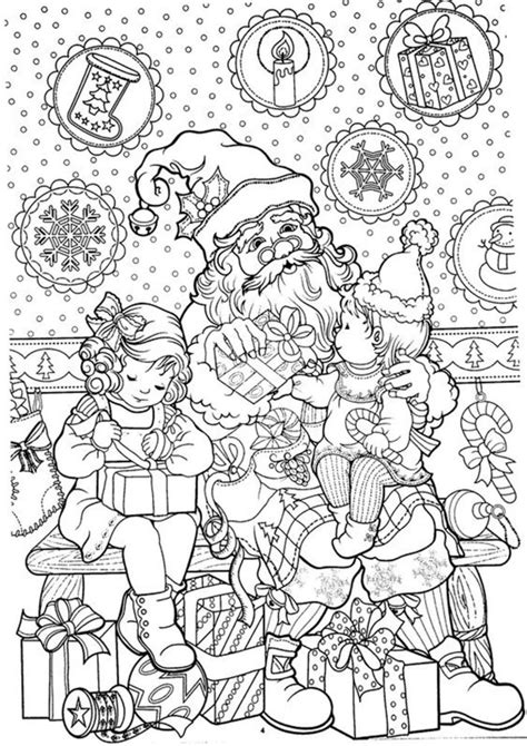 Difficult Christmas Coloring Pages For Adults