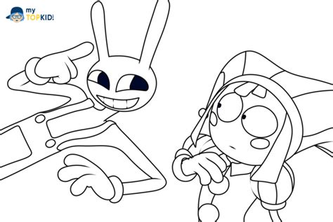 Desenhos para Colorir do Incrível Circo Digital para Imprimir