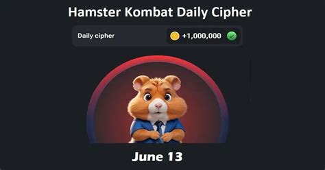 Hamster Kombat Daily Cipher Morse Code Today June 13 Controverity