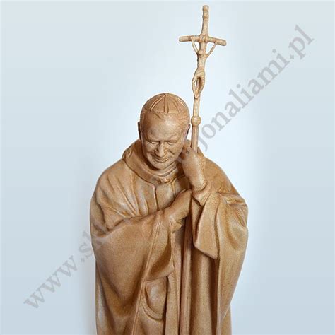 ŚW JAN PAWEŁ II wys 24 cm figura drewniana