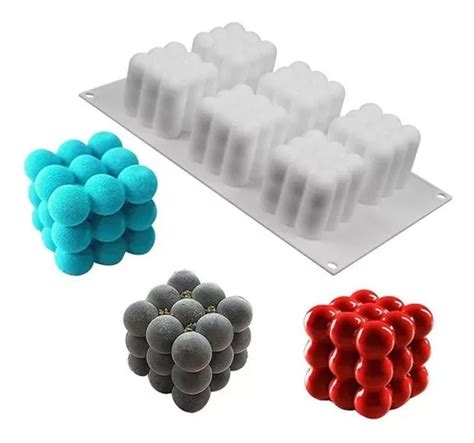 Molde De Silic N D Cubo Esferas Reposter A Pastel Mousse Meses Sin