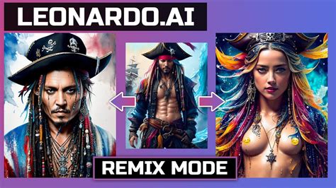 Como Usar REMIX En Leonardo AI Tutorial Copiar Fotos Johnny Depp