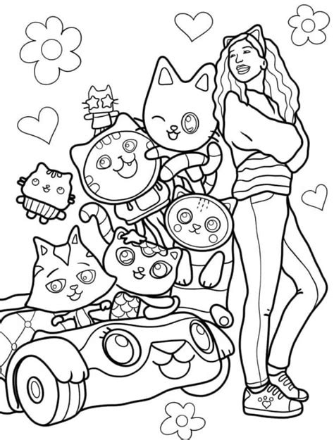 Coloriage Gabby Chat gratuit à imprimer