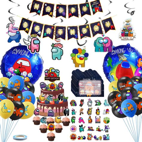 Buy Yingzhou 96PCS Among Us Birthday Party Supplies Among Us Themed