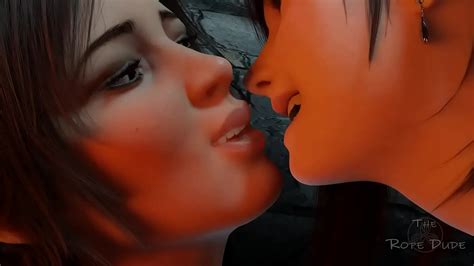 Lara Croft And Tifa French Kiss PHIMXXX CO