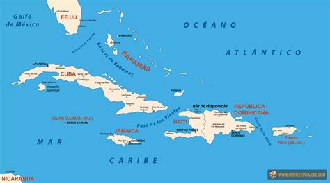 Despensa Oswald Cambiable Mapa De Las Antillas Con Sus Paises Y