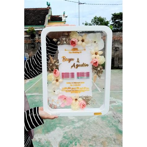 Jual Bingkai Mahar Pernikahan Transparan Akrilik Premium Shopee Indonesia