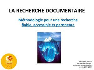 Calaméo Les 6 étapes de la Recherche Documentaire