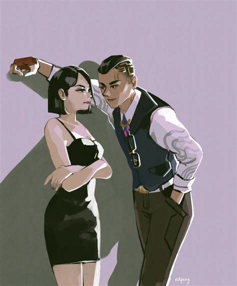 Viper X Chamber Couple Cosplay Gamer Girl Character Illustration
