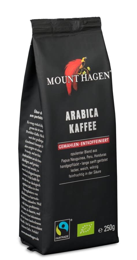 Mount Hagen Bio FT Naturland Röstkaffee Arabica 250g gemahlen