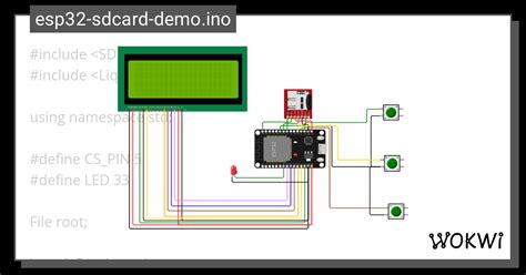 Display SD Wokwi ESP32 STM32 Arduino Simulator