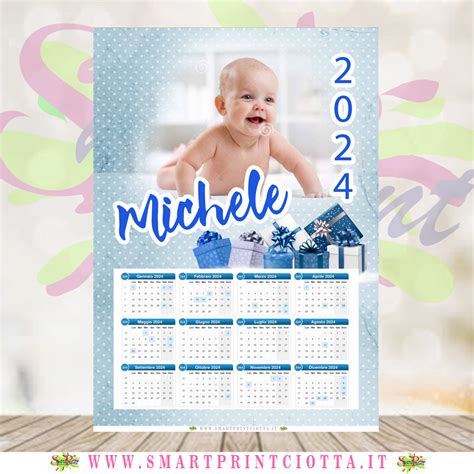 Calendario Personalizzato Con Foto Tema Bambino Smart Print