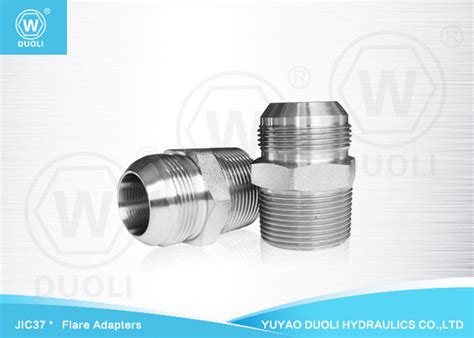 Bspt Male Jic Hydraulic Flared Fittings Adapter With Degree Conical