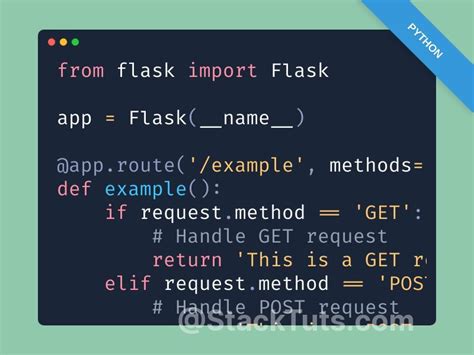 How To Fix Flask Error Method Not Allowed The Method Is Not Allowed