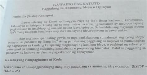 Repleksiyon Ang Aking Natutunan Sa Araling Ito Ay