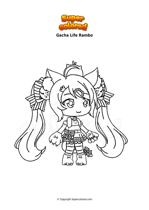 Gacha Club Para Colorear