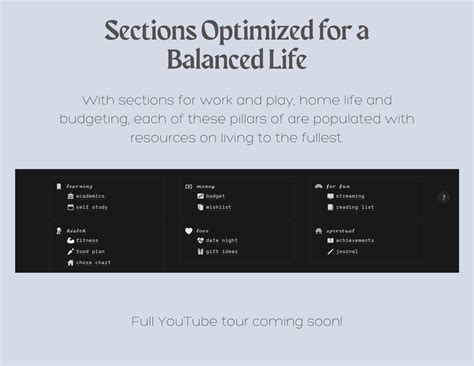 Minimalist Notion Planner Dashboard For Balanced Productive Life