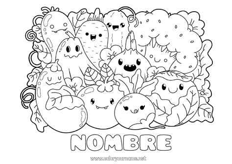 N De Colorear Mandala Alimento Frutas