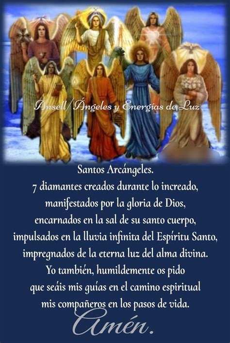 ORACIÓN A LOS 7 ARCÁNGELES Arcangeles de dios Oración de sanación