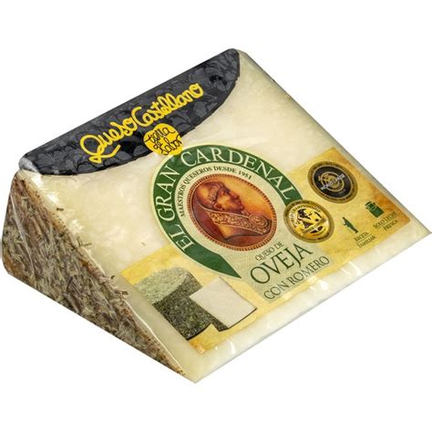 Queso Castellano Curado De Oveja Madurado Con Romero Elaborado Con