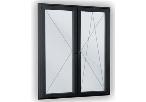 Porte Fen Tre Oscillo Battante Double Vantaux Pvc Anthracite Ouvrant