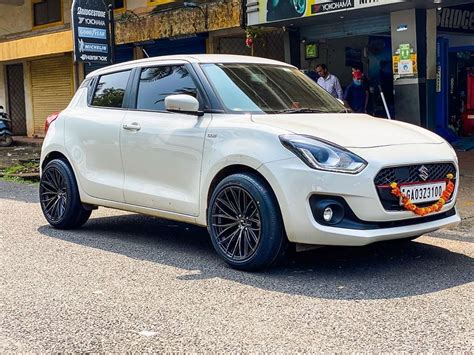 Modified Maruti Swift Gets Swift Sport Body Kit And 17 Inch Alloys