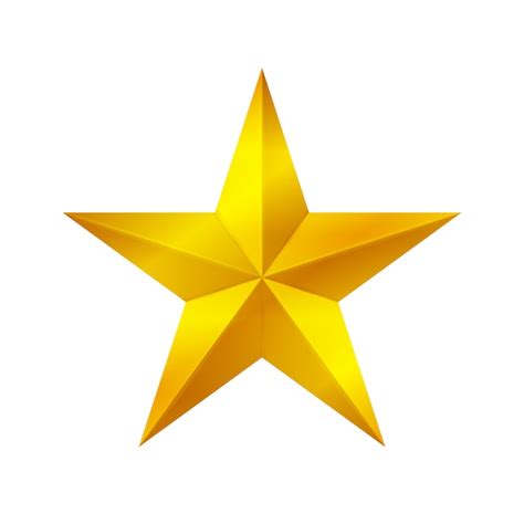 Forma De Estrella Dorada Aislada Sobre Fondo Blanco Icono De Estrella
