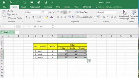 Membuat Tabel Pada Excel Bagian Youtube Riset