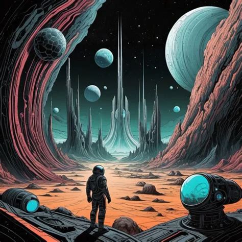 Retro Sci Fi Dark Fantasy